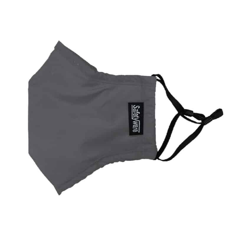 SAFETYWARE 3-Layer Premium Grey Fabric Face Mask - Safetyware Group