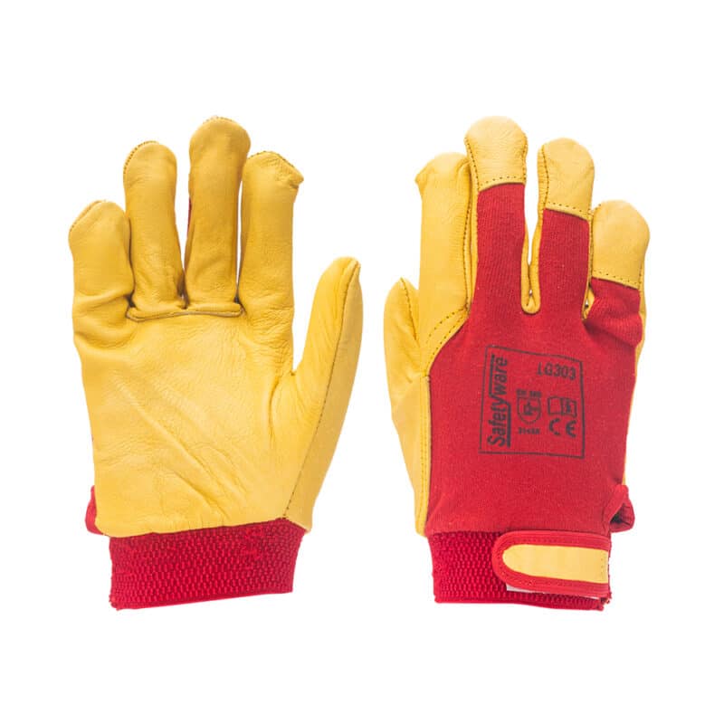 Durable Goat Grain Leather Driver Gloves for Extended Use