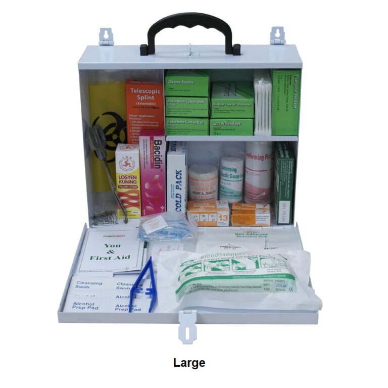 First Aid Kit with Metal Box in 5 Sizes: Comprehensive Solution ...