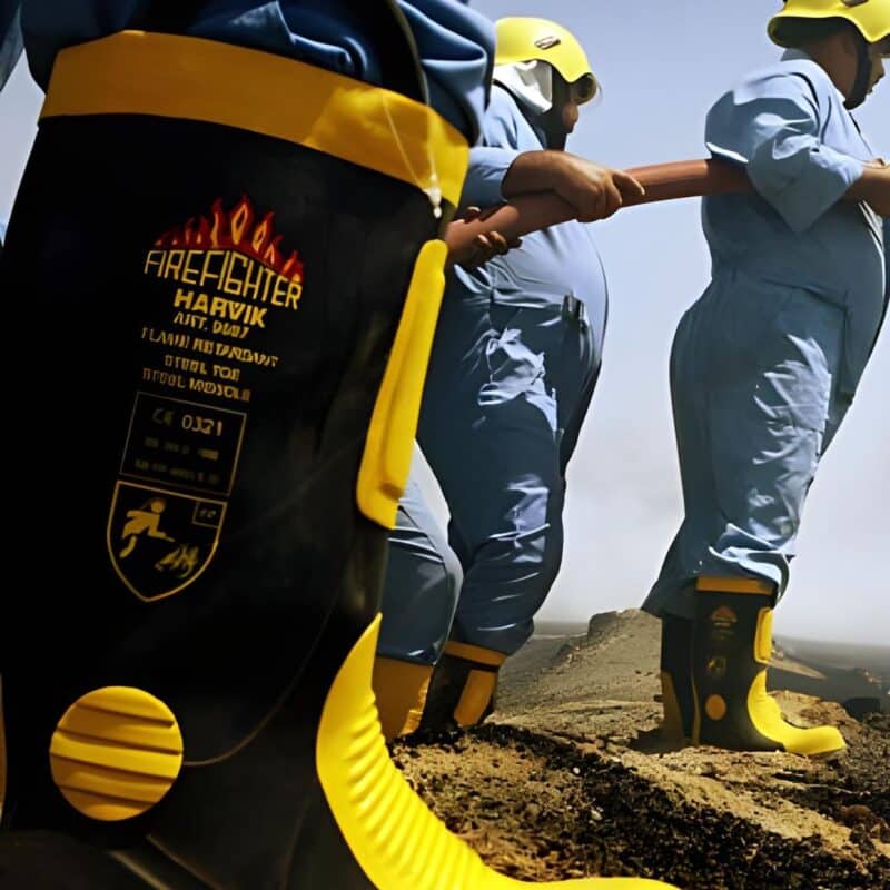 HARVIK 9687L Fire Fighting Boots – High Heat Firefighter Boots