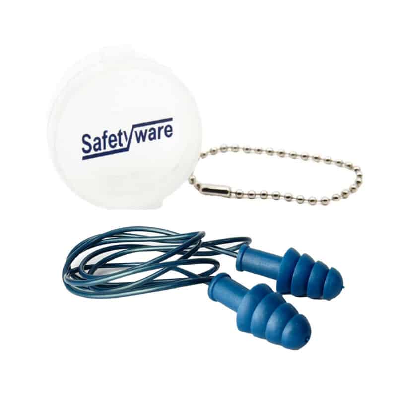 SAFETYWARE Metal Detectable Corded Ear Plugs with Casing - Safetyware Group