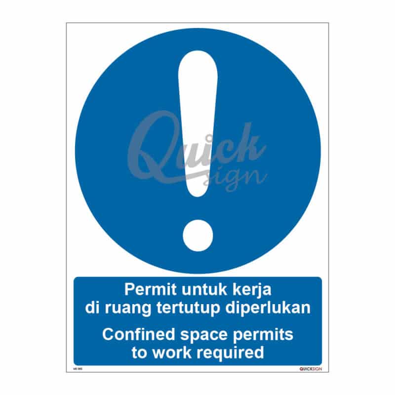 MS055 Confined space permits to work required - Safetyware Group