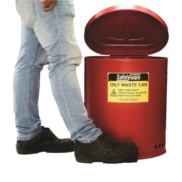 SAFETYWARE Red Oily Waste Can