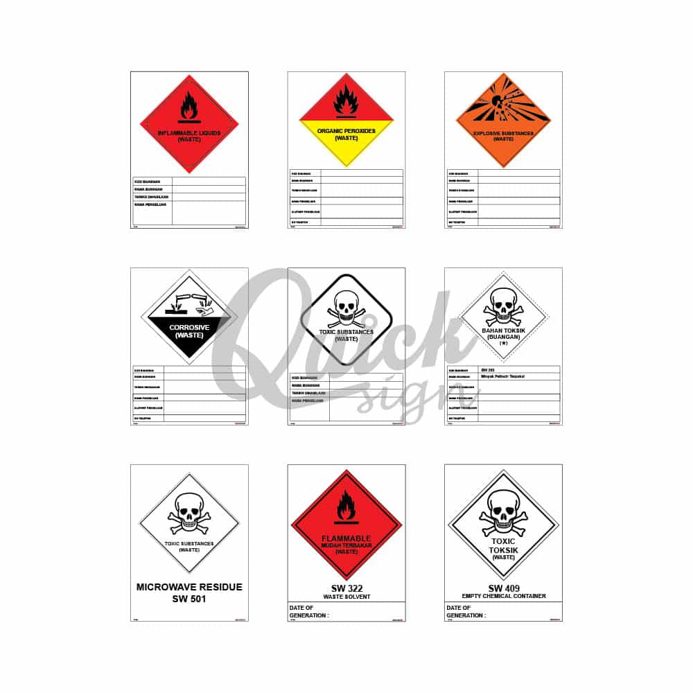 Schedule Waste Signs - Safetyware Group