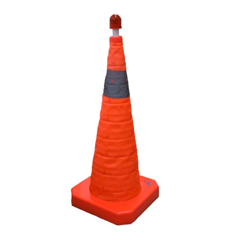 Versatile Retractable Traffic Cone: Space-Saving and Durable ...
