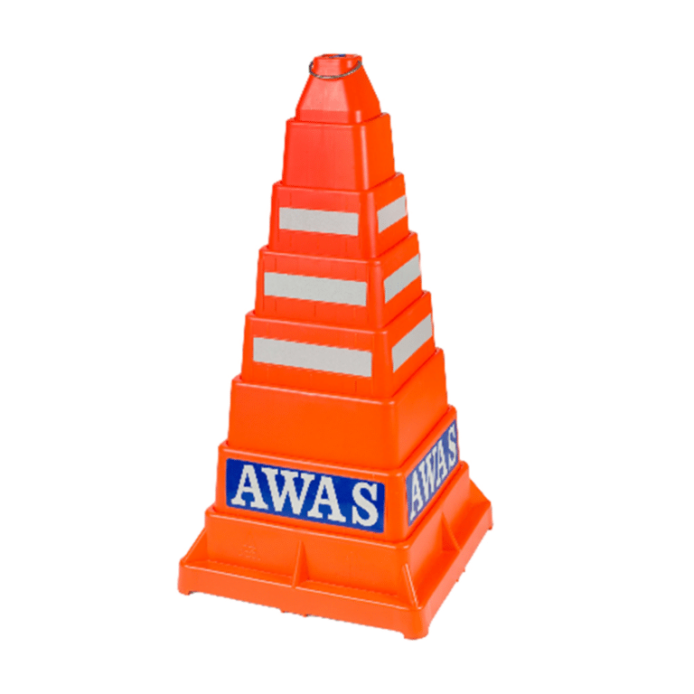 Portable and High-Visibility Collapsible Traffic Cone for Safety