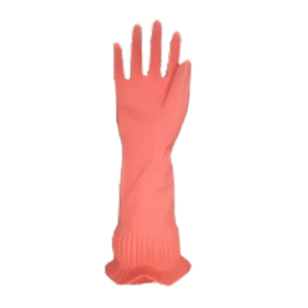 15'' Pink Unlined Rubber Glove - Safetyware Group