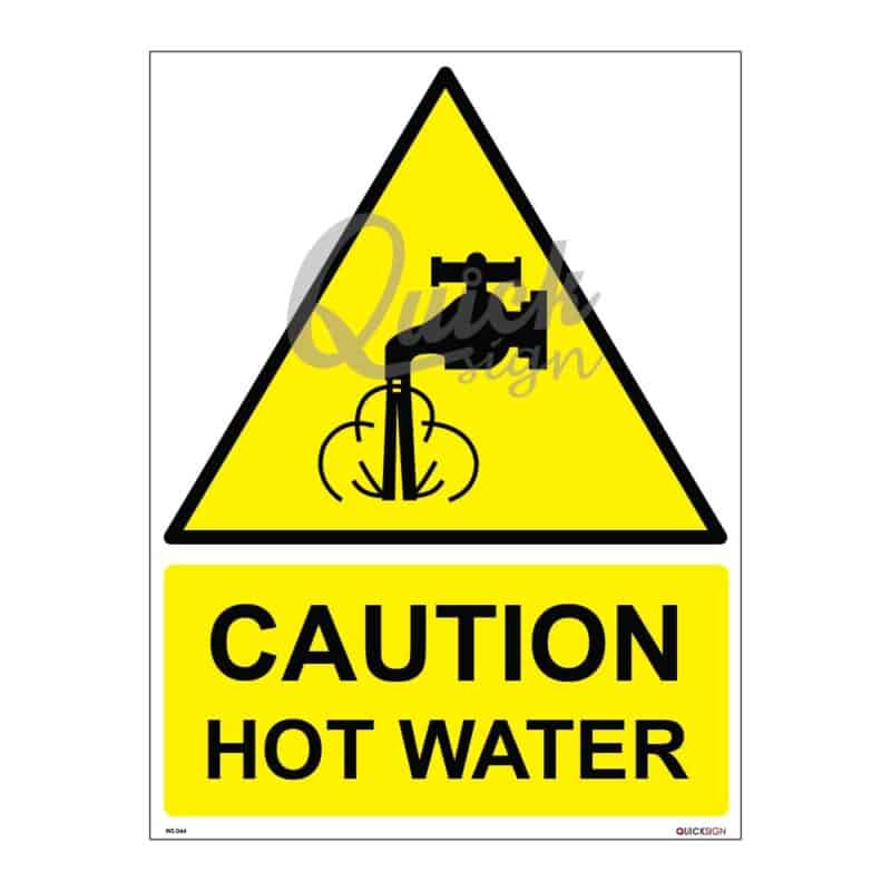 WS044 HOT WATER Safety Sign – Durable, Eco-Friendly, High-Visibility