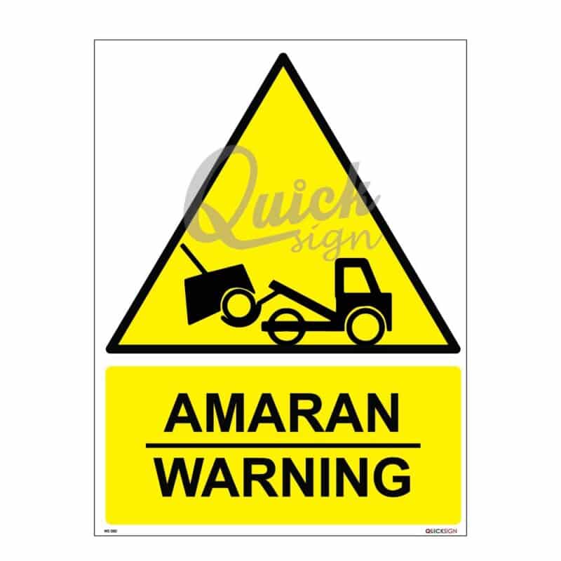 WS050 Warning Sign – High Visibility, Durable & Eco-Friendly