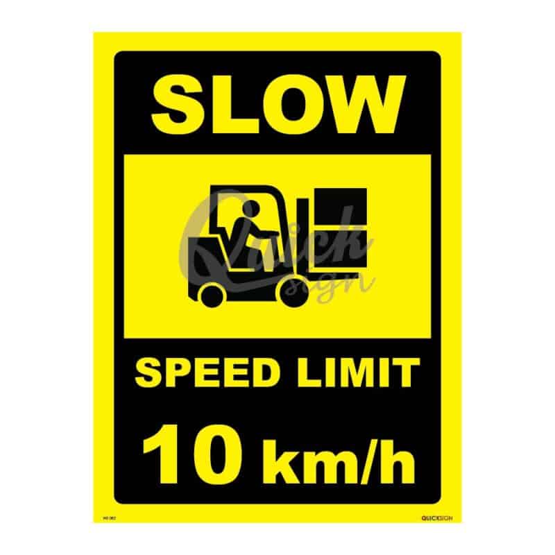 WS082 Speed Limit 10km/h Sign - Durable, Eco-Friendly & Easy to Install