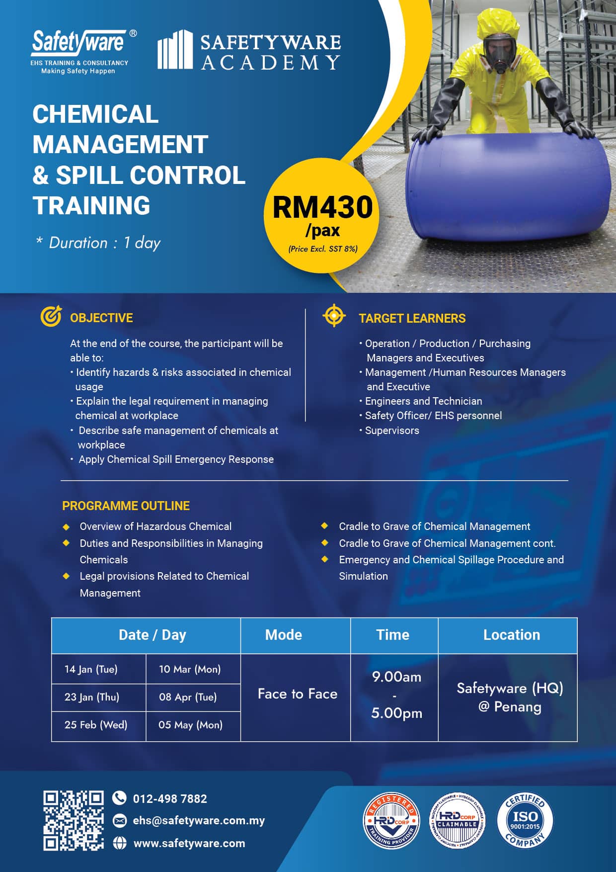 Public Training : Chemical Management & Spill Control Training