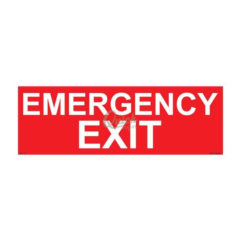 Emergency Exit | High-Visibility Emergency Escape Sign