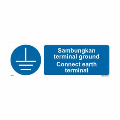 MD051 Connect Earth Terminal Sign – Ensure Electrical Safety & Proper ...