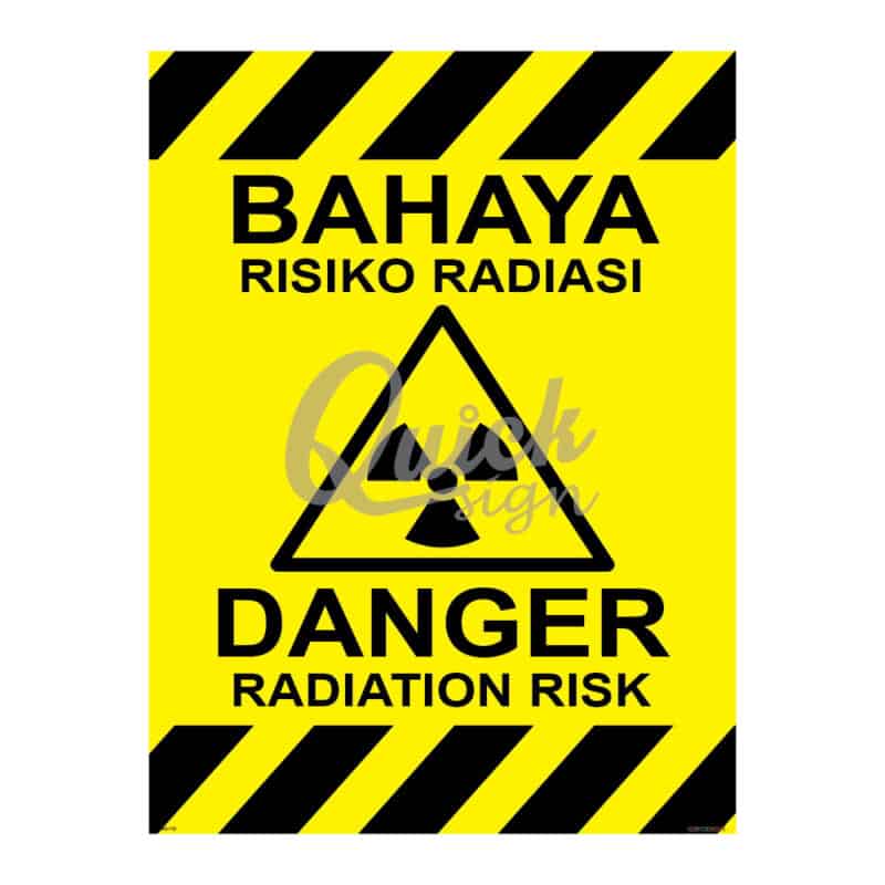 WS110 Radiation Risk Warning Sign | Durable & Eco-Friendly Safety Sign ...
