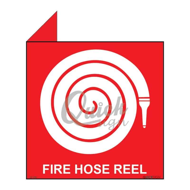 Fire Hose Reel 2D Sign: High Visibility and Durability