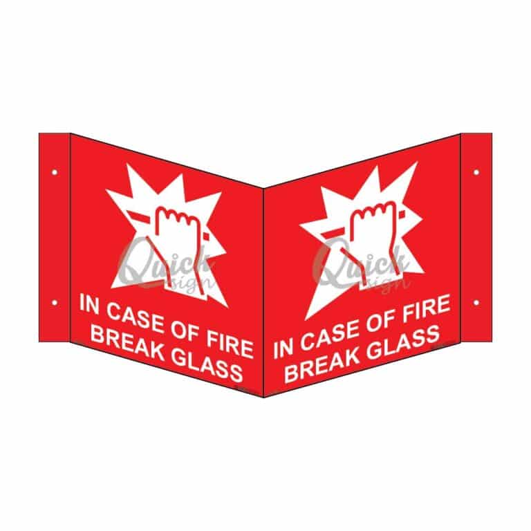 In Case of Fire Break Glass: 3D Sign for Safety Compliance