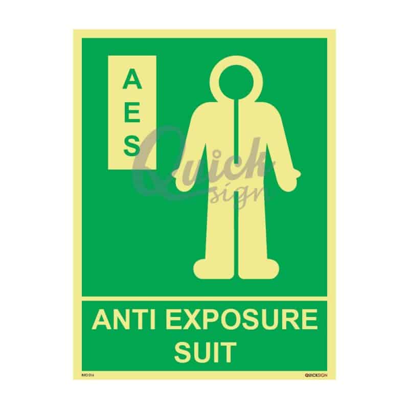 IMO016 Anti-Exposure Suit Sign - Safetyware Group