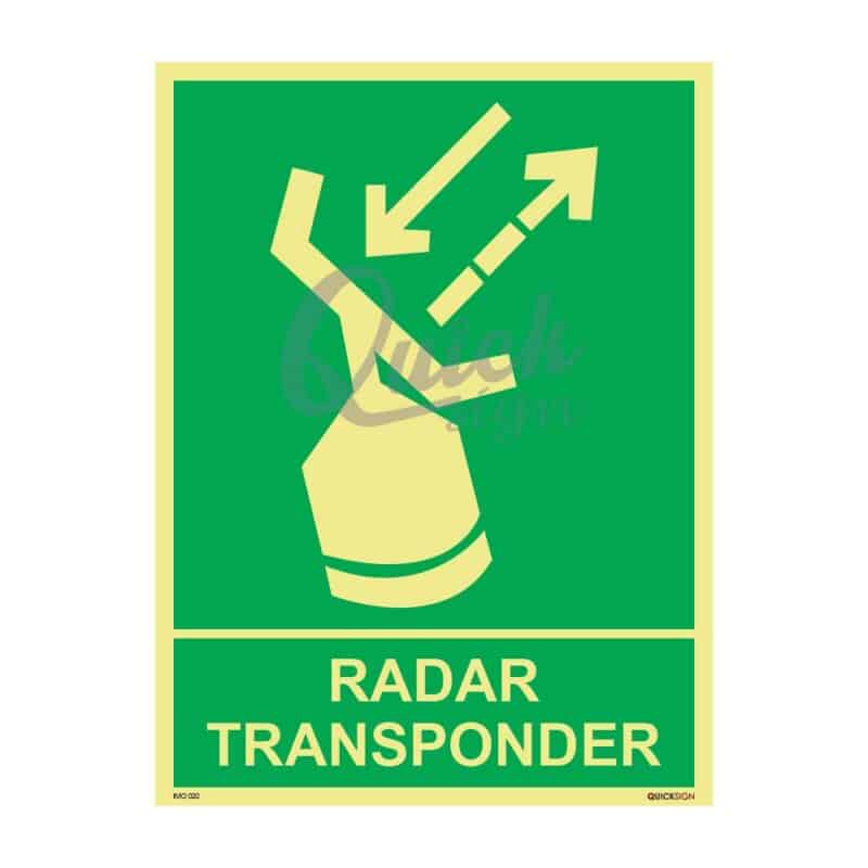 IMO020 Radar Transponder Sign - Safetyware Group