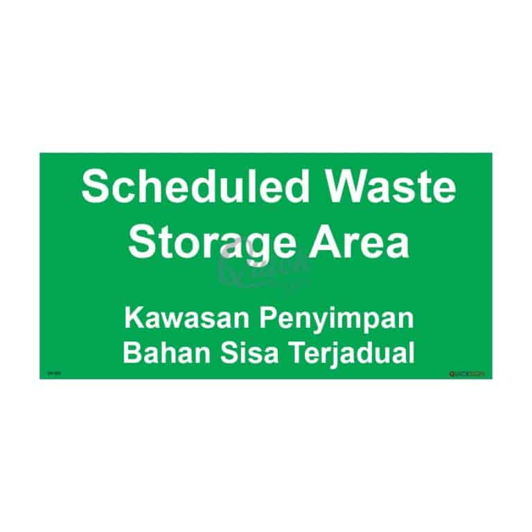 Scheduled Waste Storage Area | High-Visibility Schedule Waste Sign