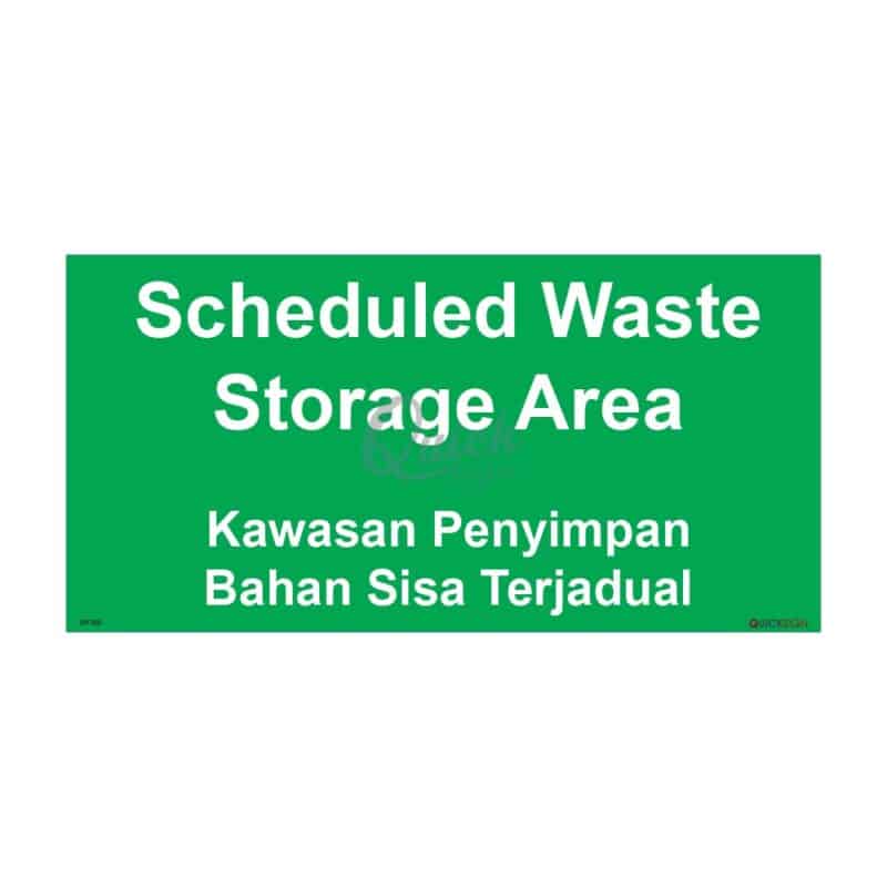 Scheduled Waste Storage Area | High-Visibility Schedule Waste Sign