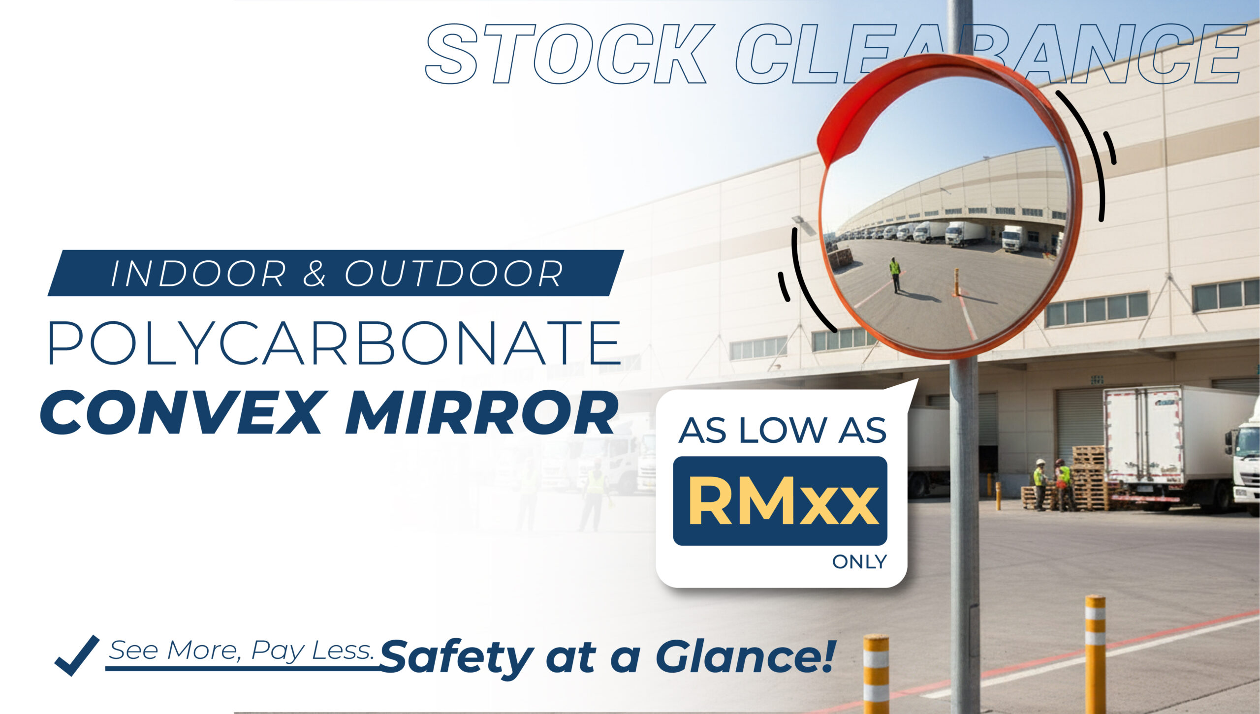 Safetyware Convex Mirrors Promotion - as low as RM75 per unit