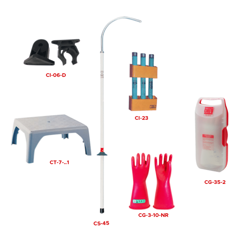 CATU CS-45 Insulating Rescue stick with permanent hook 45 kV - 1,65 m ...