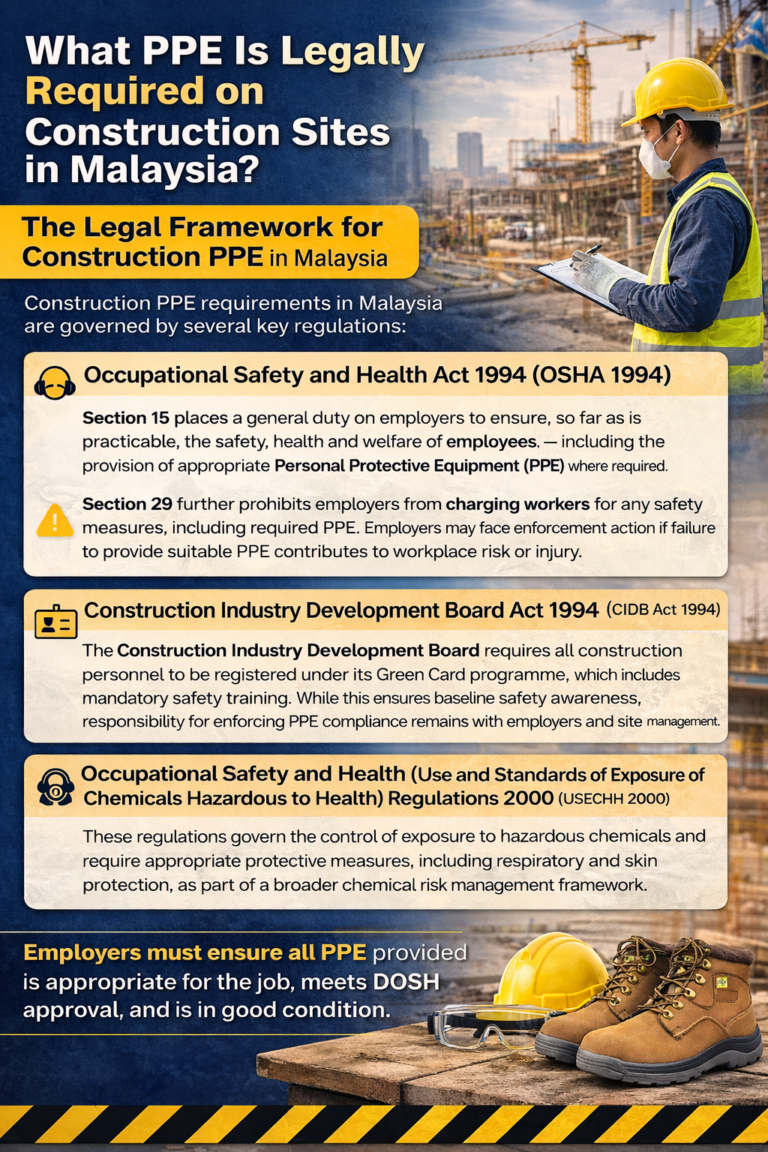 PPE for Construction Sites in Malaysia: Essential Guide - Safetyware Group