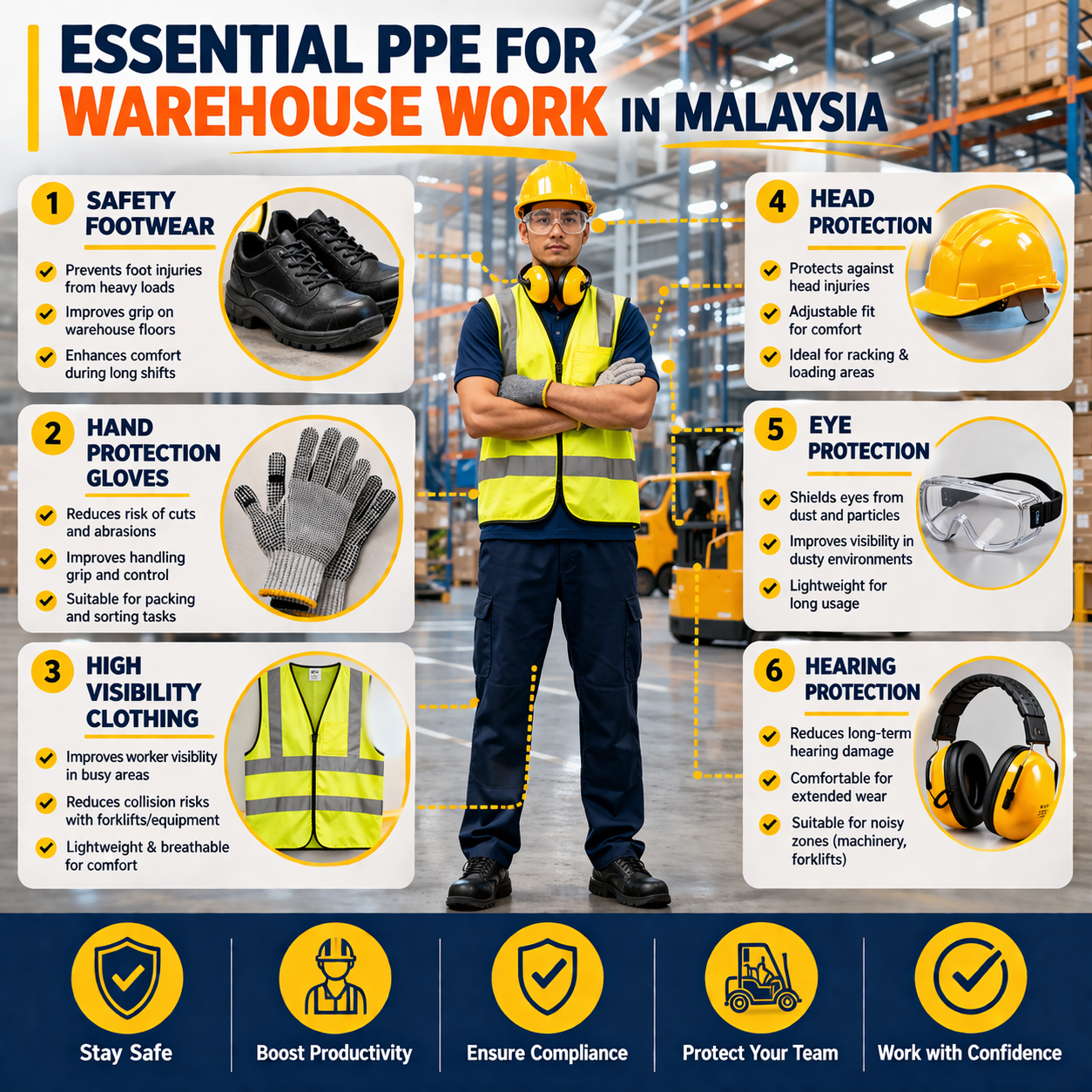 Warehouse PPE Malaysia Guide | Safety Tips & Equipment