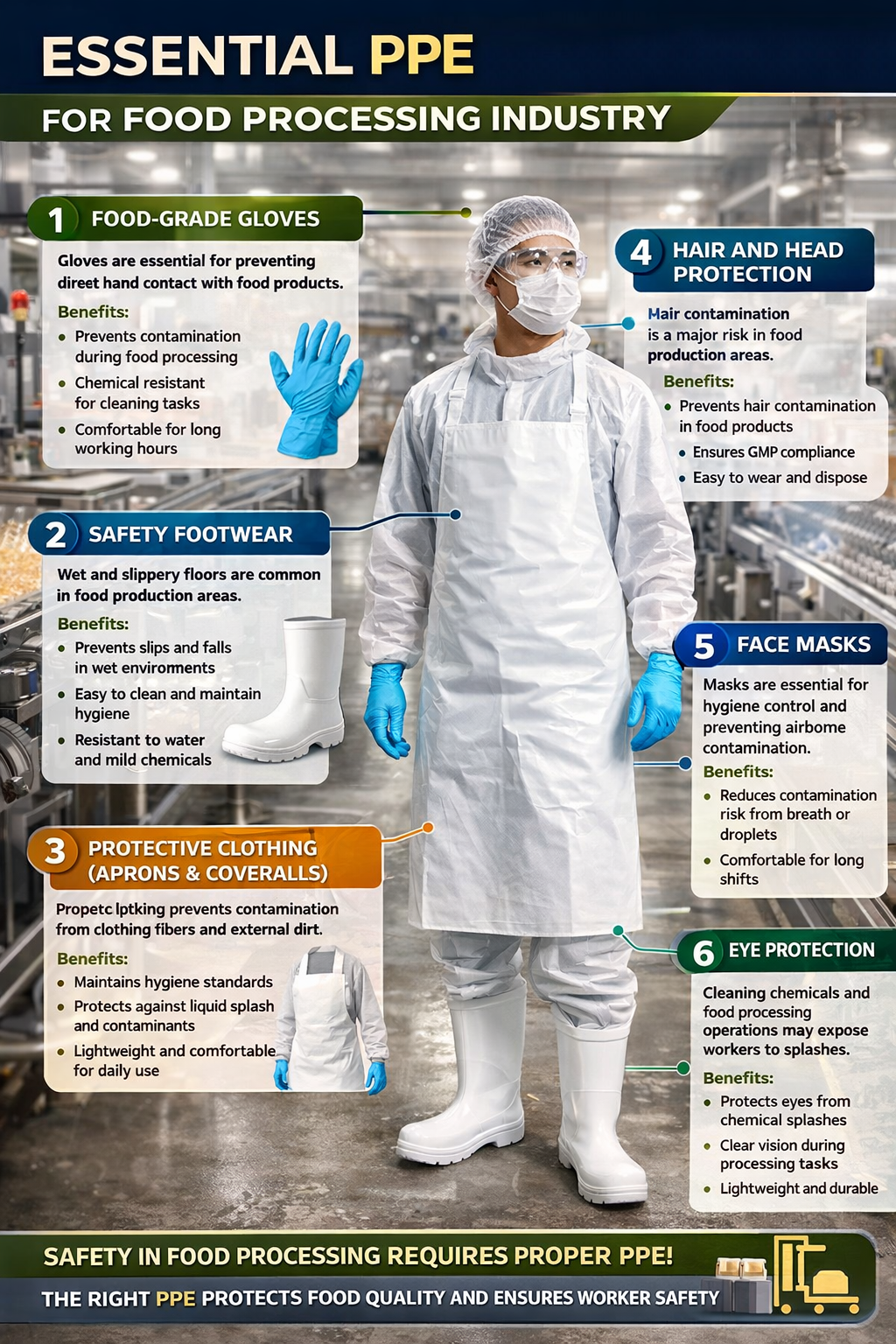 Food Processing PPE Guide | Safety & Hygiene Equipment