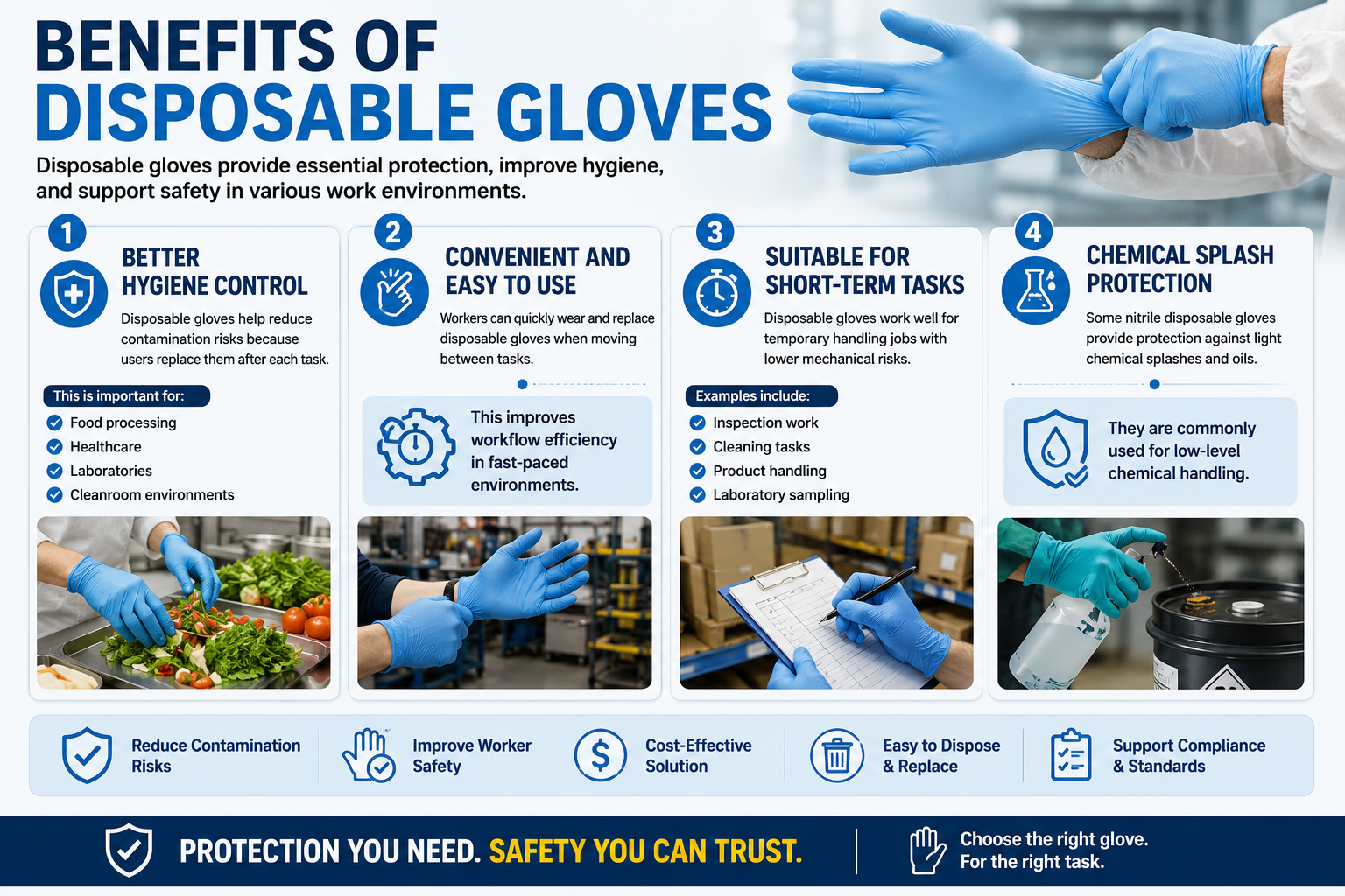 Disposable Gloves vs Reusable Gloves: Which Is Better for Industrial Use?